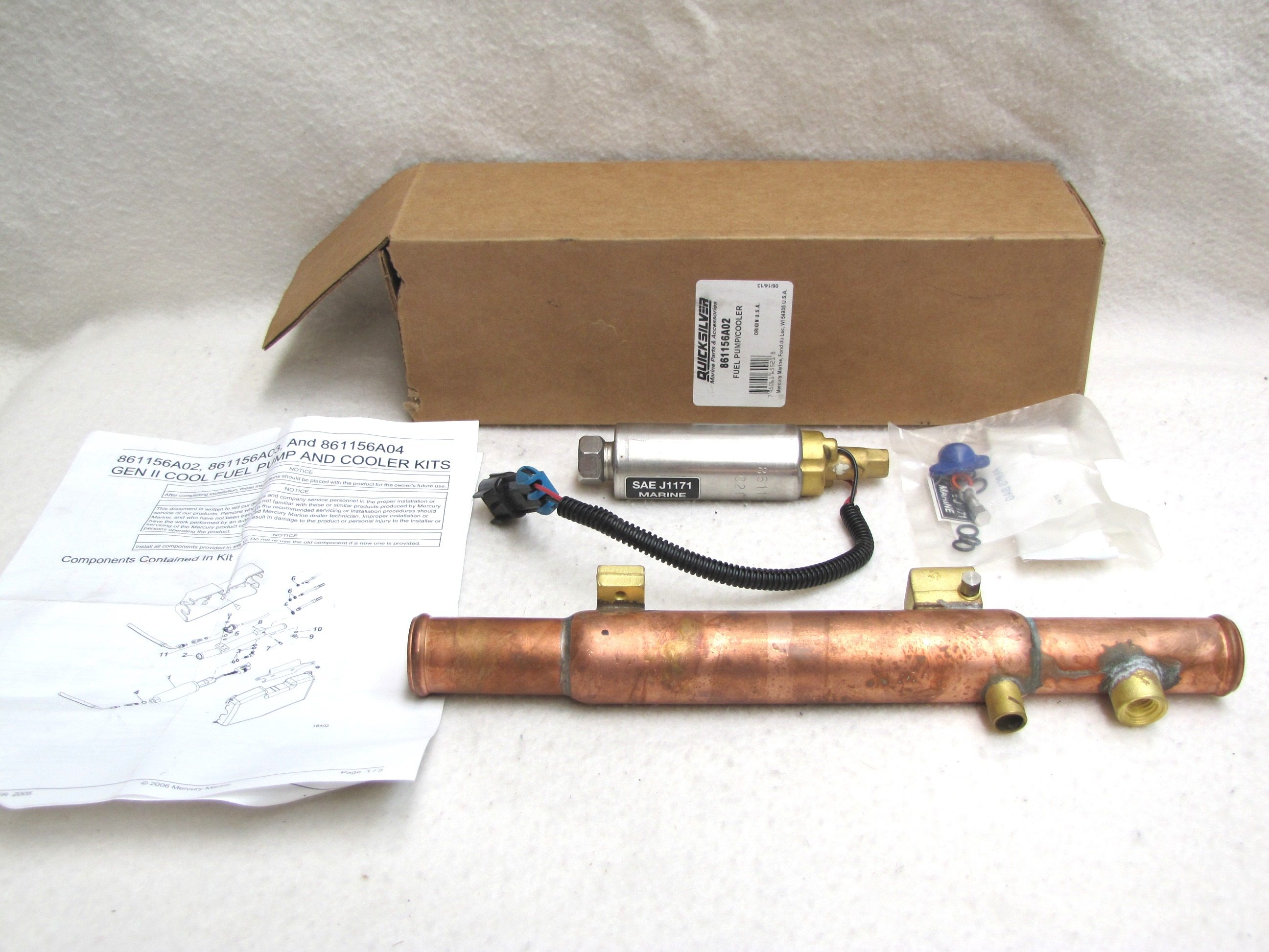 Quicksilver/Mercruiser Fuel Pump/Cooler Kit 861156A02 | eBay