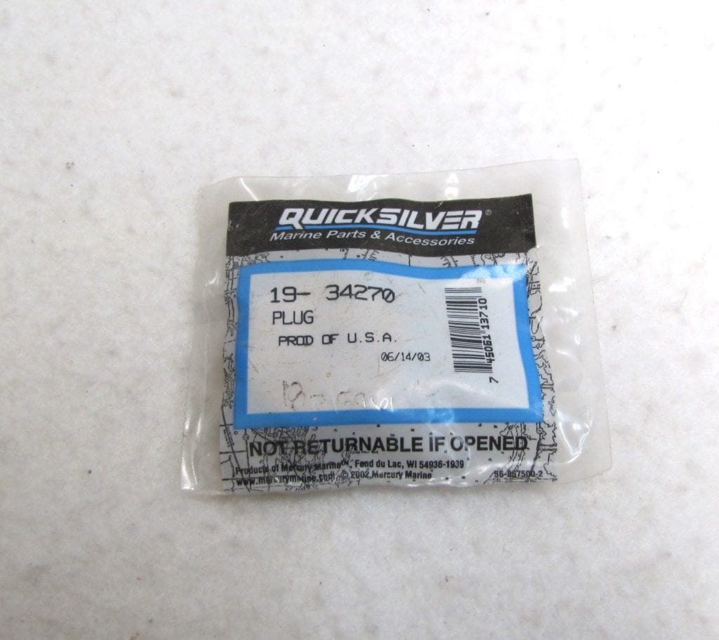 Quicksilver/Mercruiser Expansion Plug 19-34270 | Express Marine