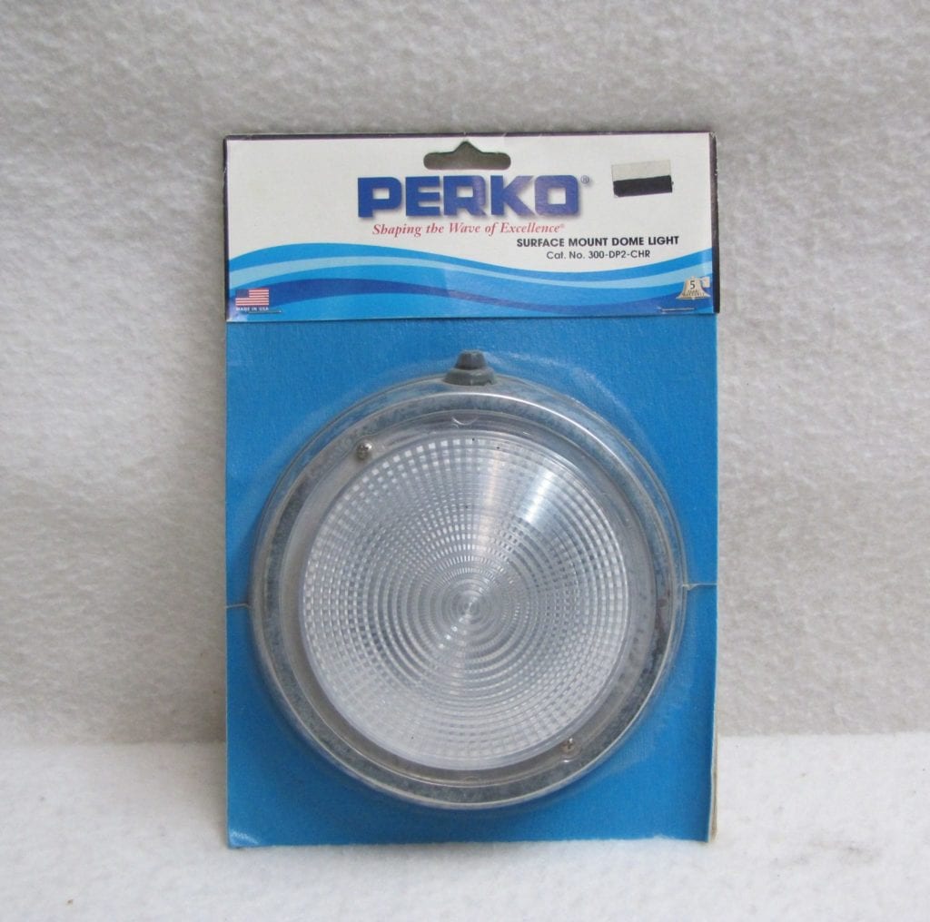 Perko Marine Surface Mount 5″ Dome Light 300-DP2-CHR | Express Marine